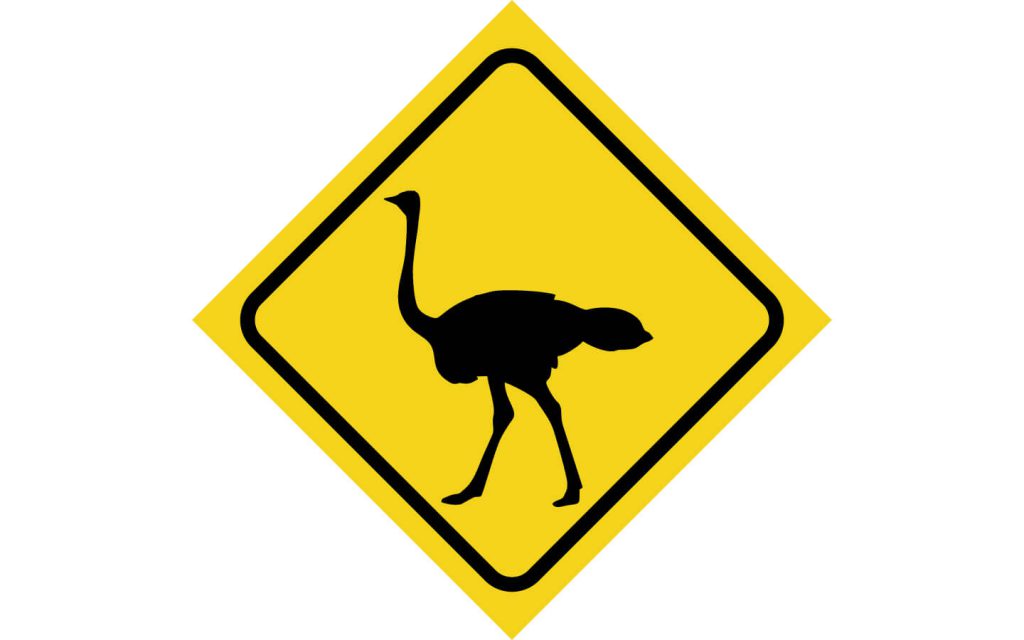 Warning Ostrich - Signgrass